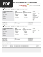 Weekly Flight Schedule for UNHAS DRC | PDF | Aviation