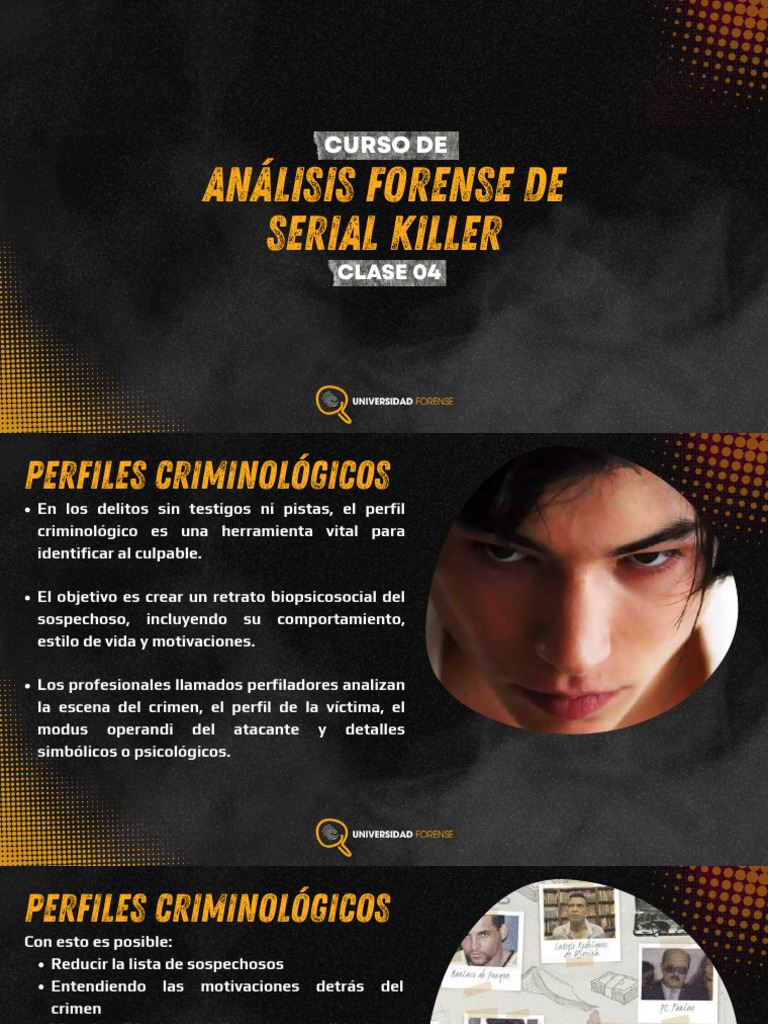 Análisis Forense de Serial Killer - Clase 04 | PDF | Perfil del delincuente | Asesino en serie