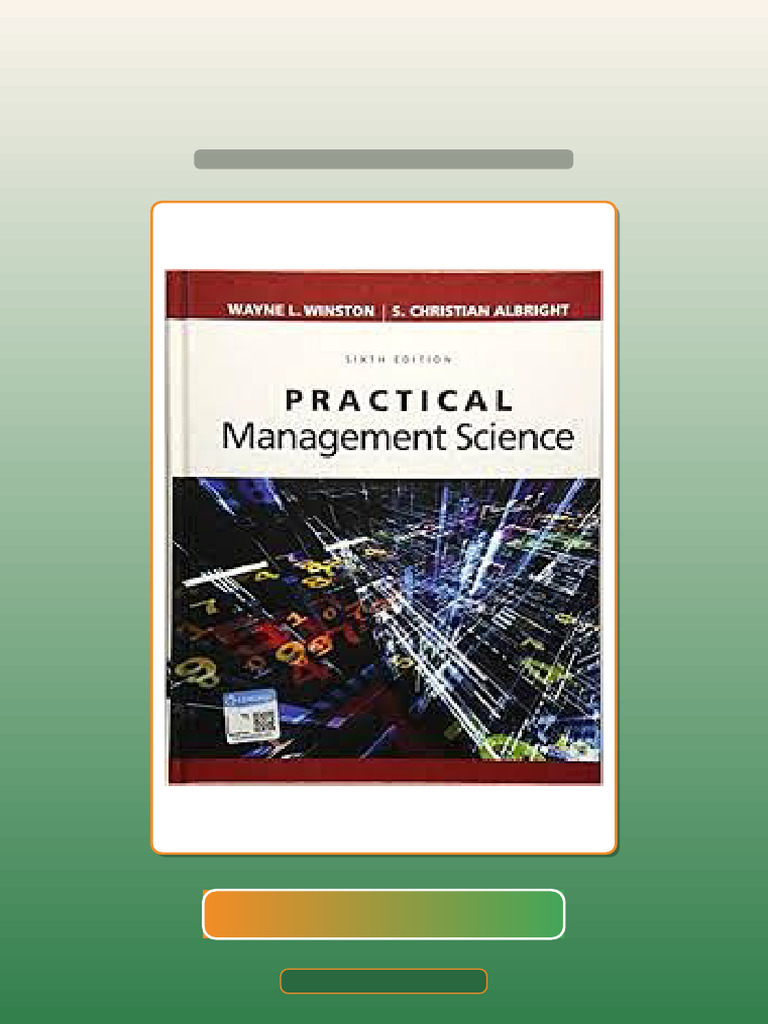 Practical Management Science 6th by Winston Ebook and TestBank Bundle ...