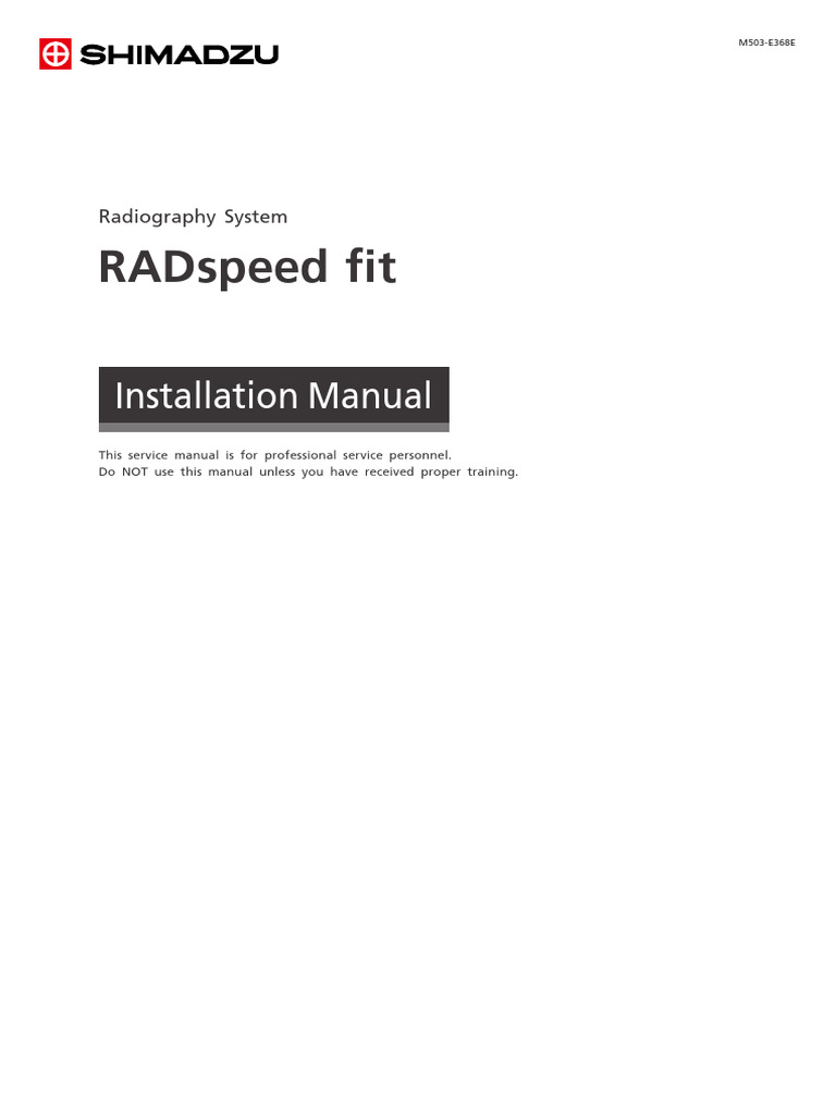Rad Speed Fit Installation - ٠٨١١٠٣ | PDF | Power Supply | Vacuum Tube