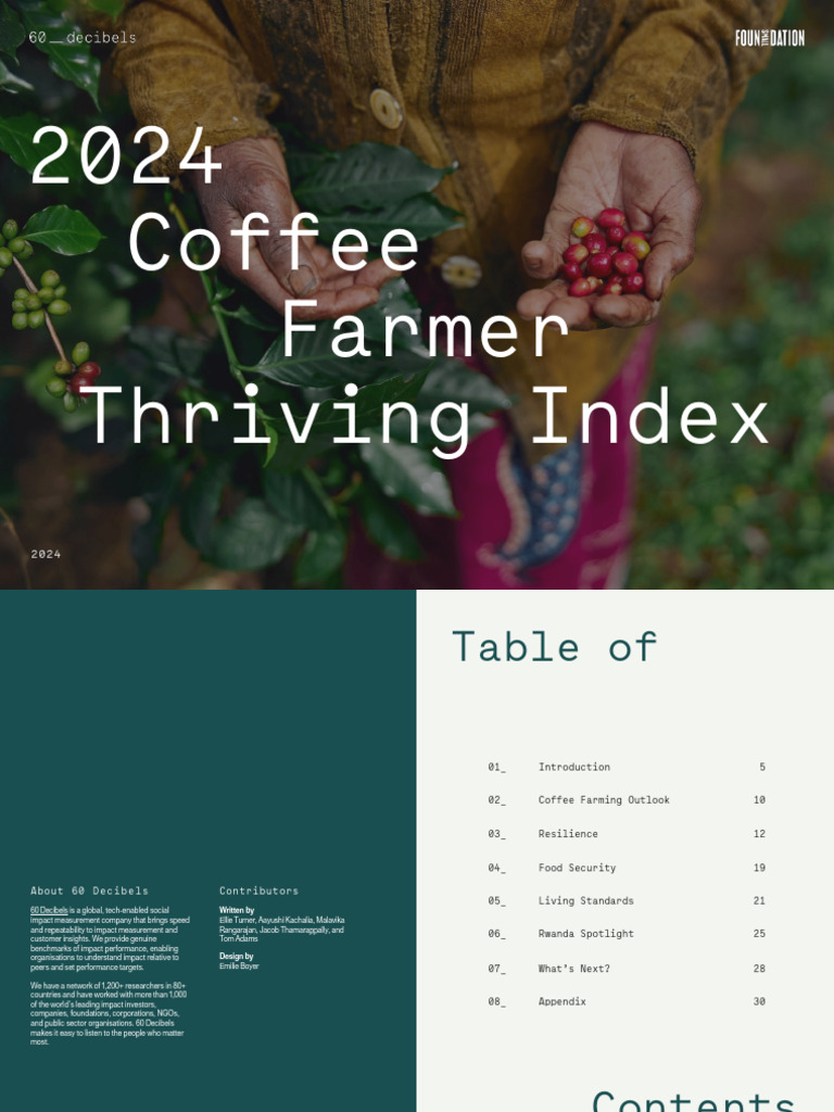 2024 Coffee Farmer Thriving Index | PDF | Coffee | Smallholding