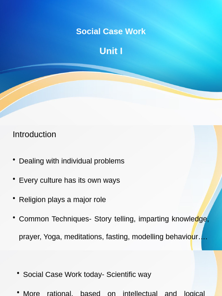 Understanding Social Case Work Principles | PDF | Social Psychology ...