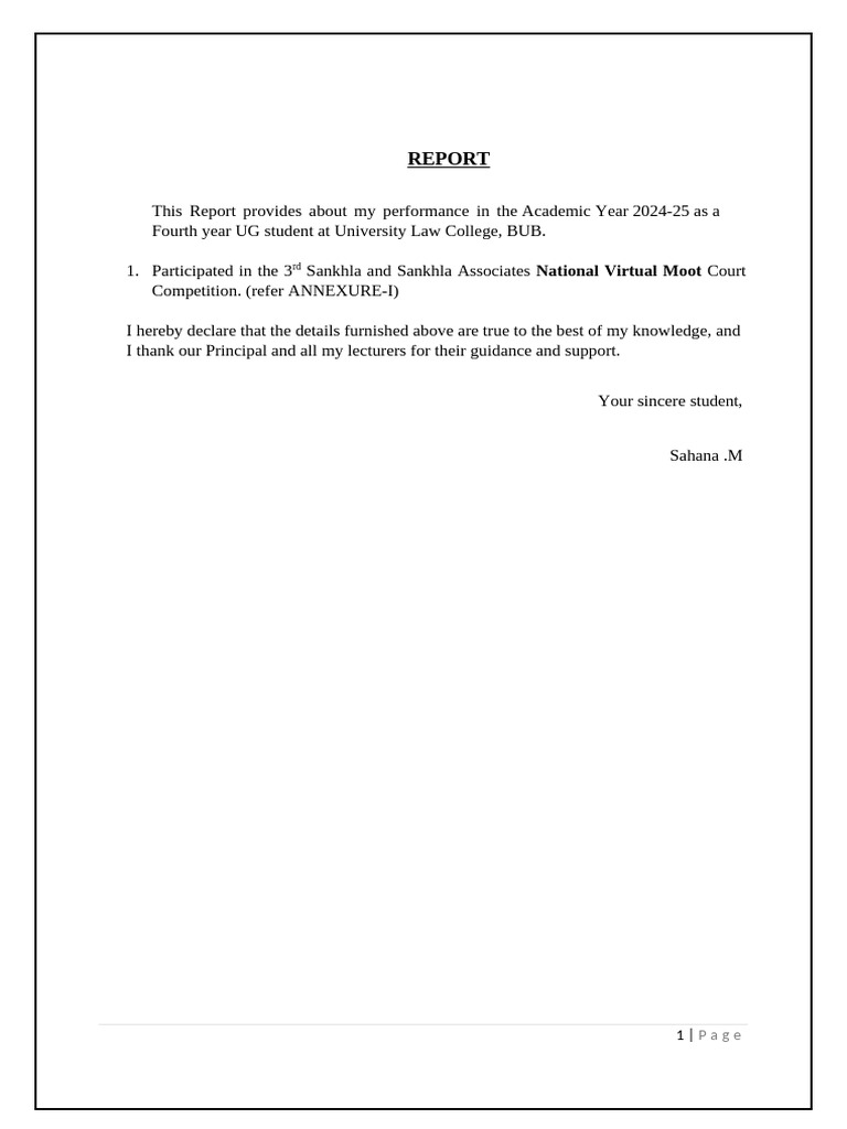 Sample Annual Performance Report 2023-24 | PDF