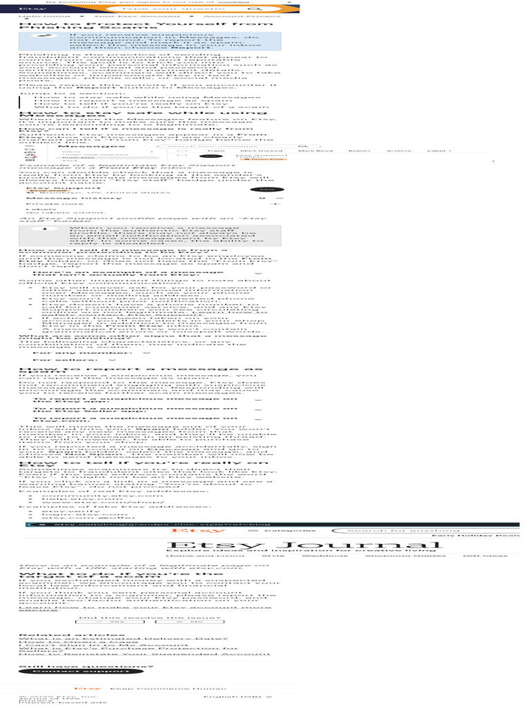 How To Protect Yourself From Phishing Scams - Etsy | PDF | Phishing ...