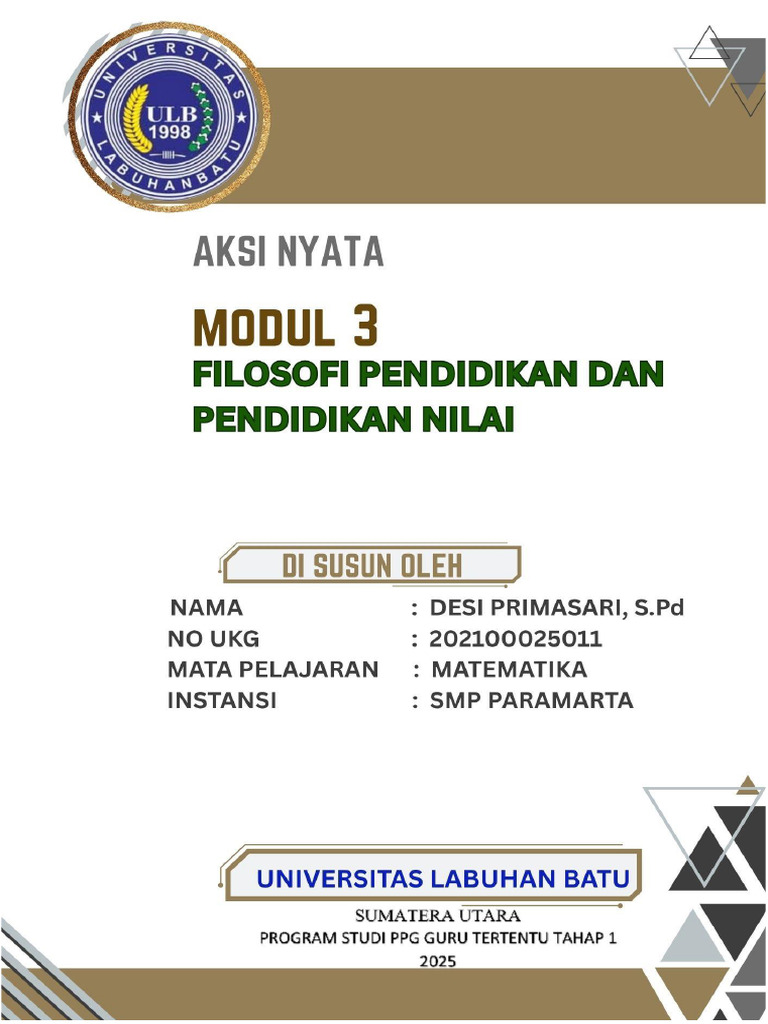 Desi Primasari - 2513100335 - Filosofi Pendidikan Dan Pendidikan Nilai | PDF