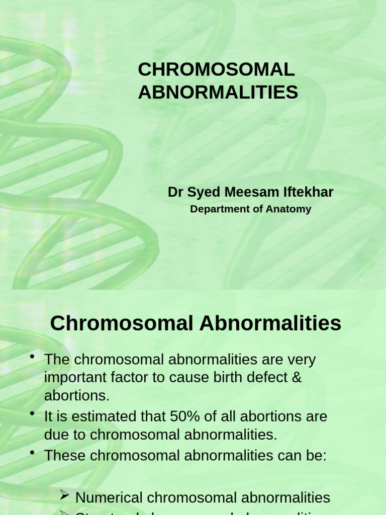 Chromosomal Abnormalities | PDF | Meiosis | Ploidy