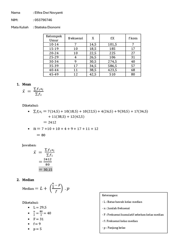 Diskusi 3 Statiska Ekonomi | PDF