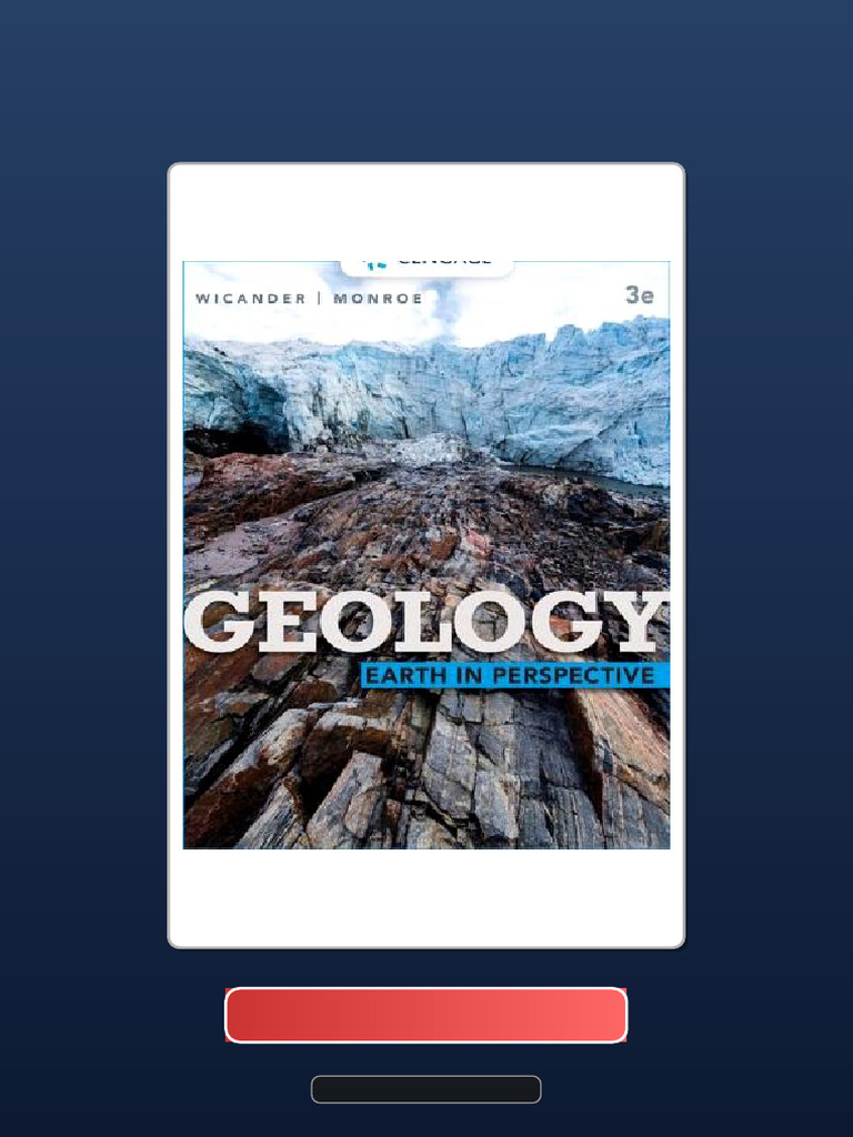 Geology Earth in Perspective 3rd Edition Reed Wicander James S Monroe ...