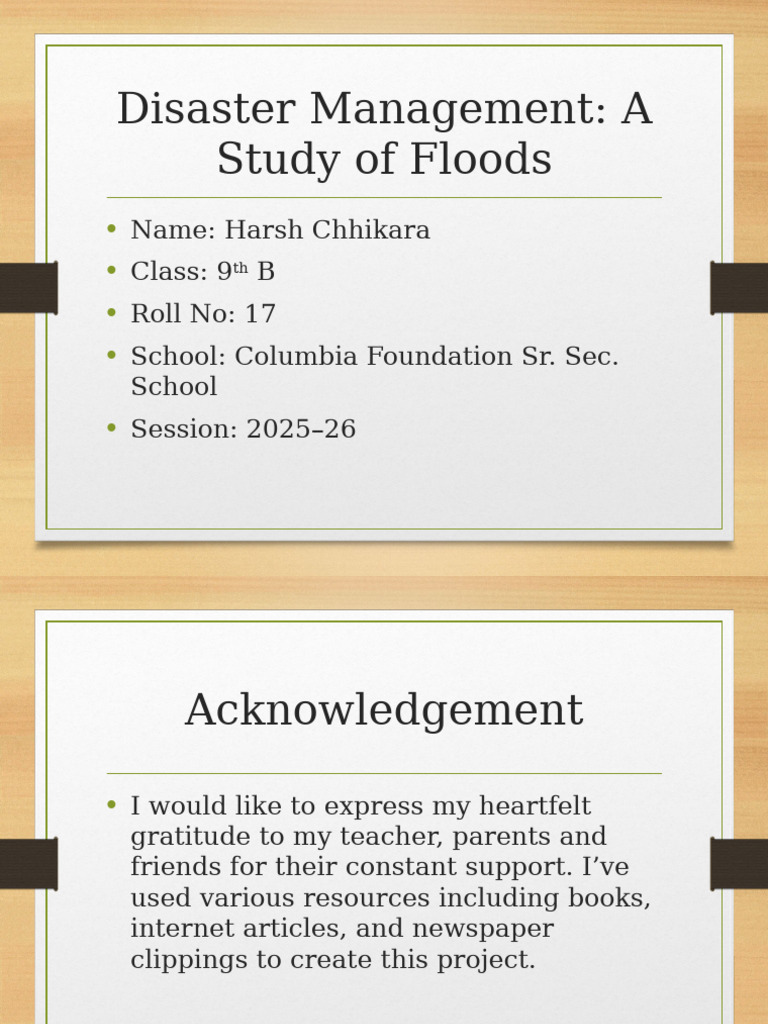 Disaster Management Floods Project Edited | PDF