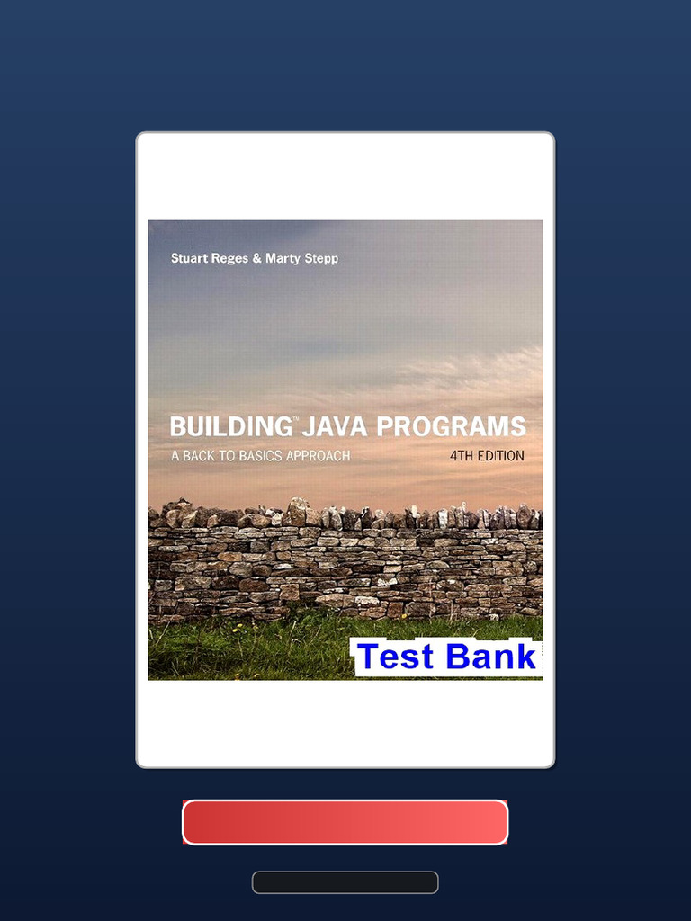 Complete Bundle Building Java Programs A Back To Basics Approach 4th Edition Reges | PDF | Java ...