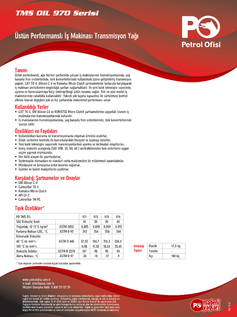 TMS Oil 970 | PDF
