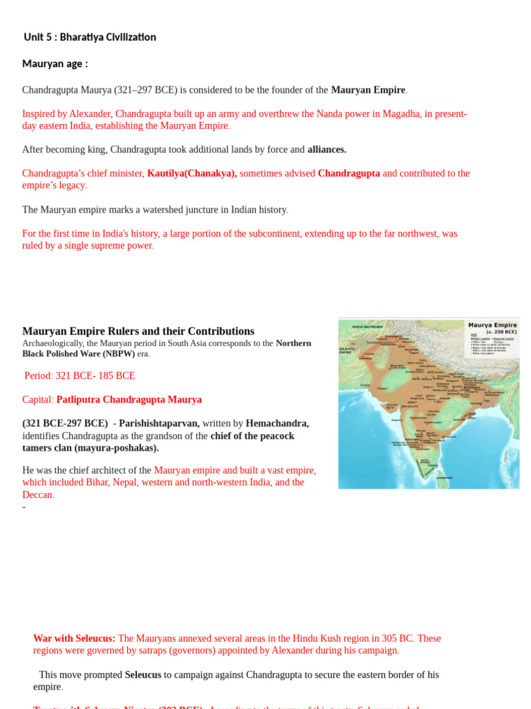 Maurya Dynasty Family Tree Overview | PDF | Ashoka | Ancient India