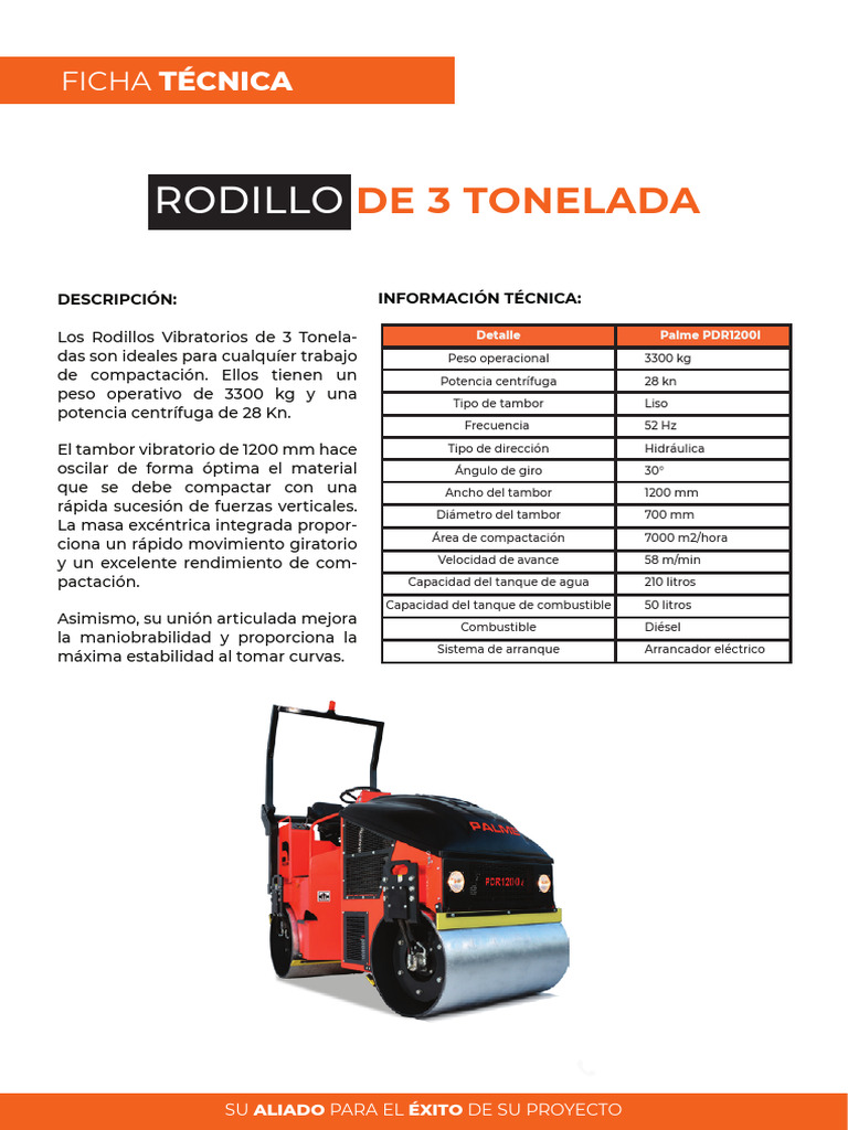 Rodillo Vibrocompactador 3 Toneladas | PDF