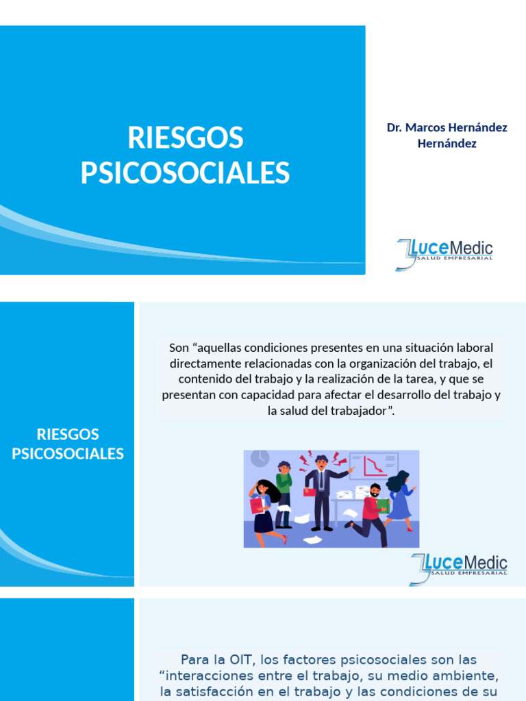 Riesgos Psicosociales | PDF | Estrés (biología) | Burnout ocupacional