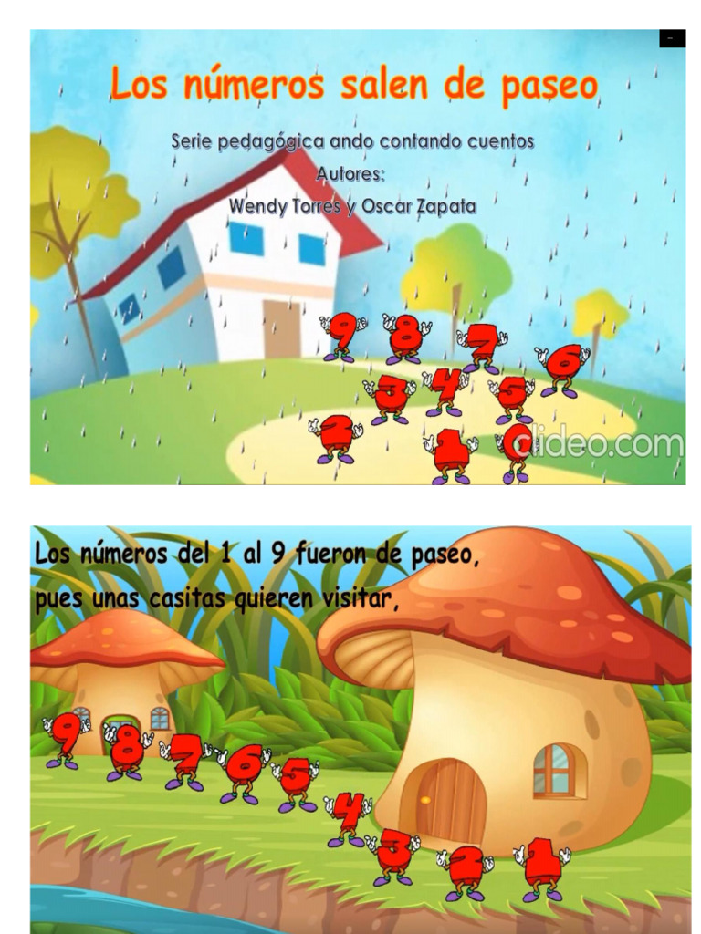 Cuento Los Numeros Salen de Paseo | PDF