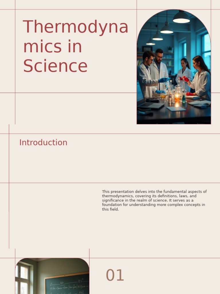 Thermodynamics in Science | PDF | Heat | Thermodynamics