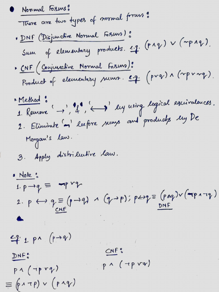 DNF CNF Notes | PDF