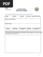 Lesson Observation Form Template 2023 | PDF
