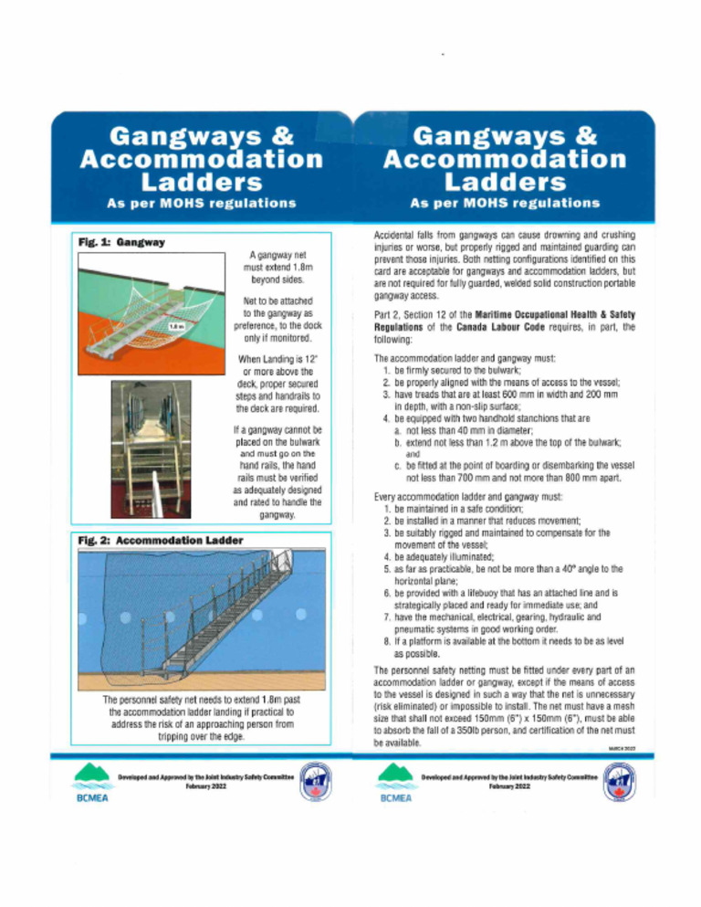 Canada Gangways-Accommodation-Ladders-Feb-2022-version | PDF
