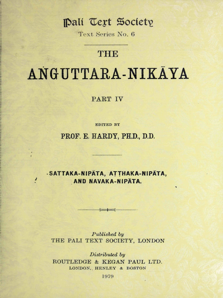 Anguttara Nikaya Part 4 | PDF
