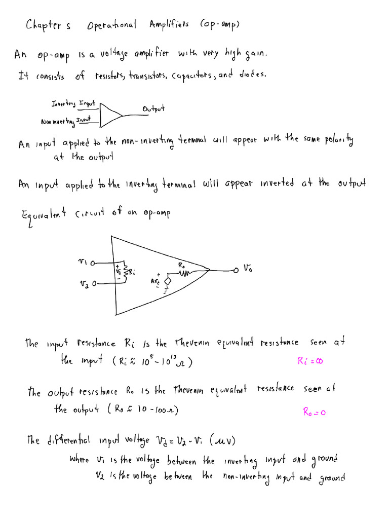 Eng 204 Op Amp Notes | PDF
