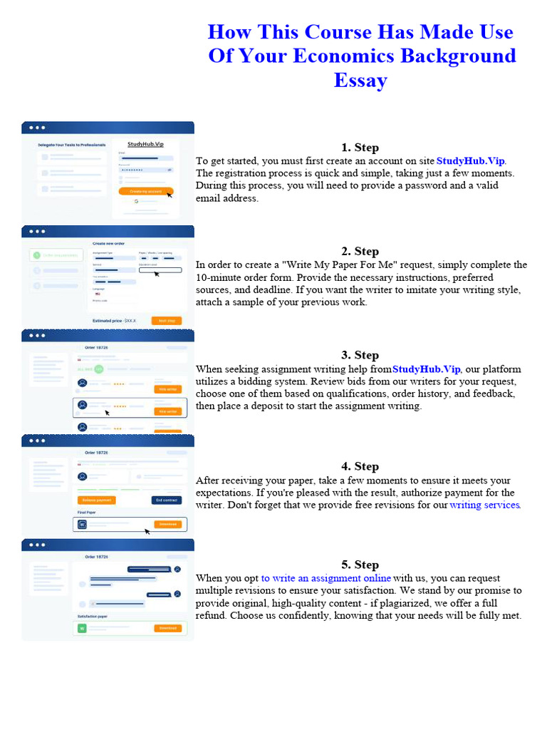 How This Course Has Made Use of Your Economics Background Essay | PDF ...