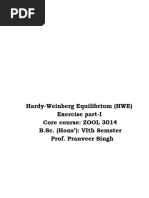 Hardy-Weinberg Practice Problems | PDF | Dominance (Genetics) | Zygosity