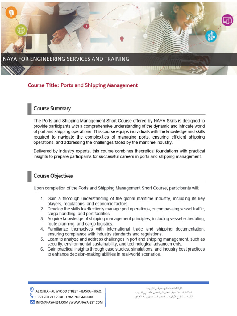 Ports and Shipping Management Course | PDF | Port | Freight Transport