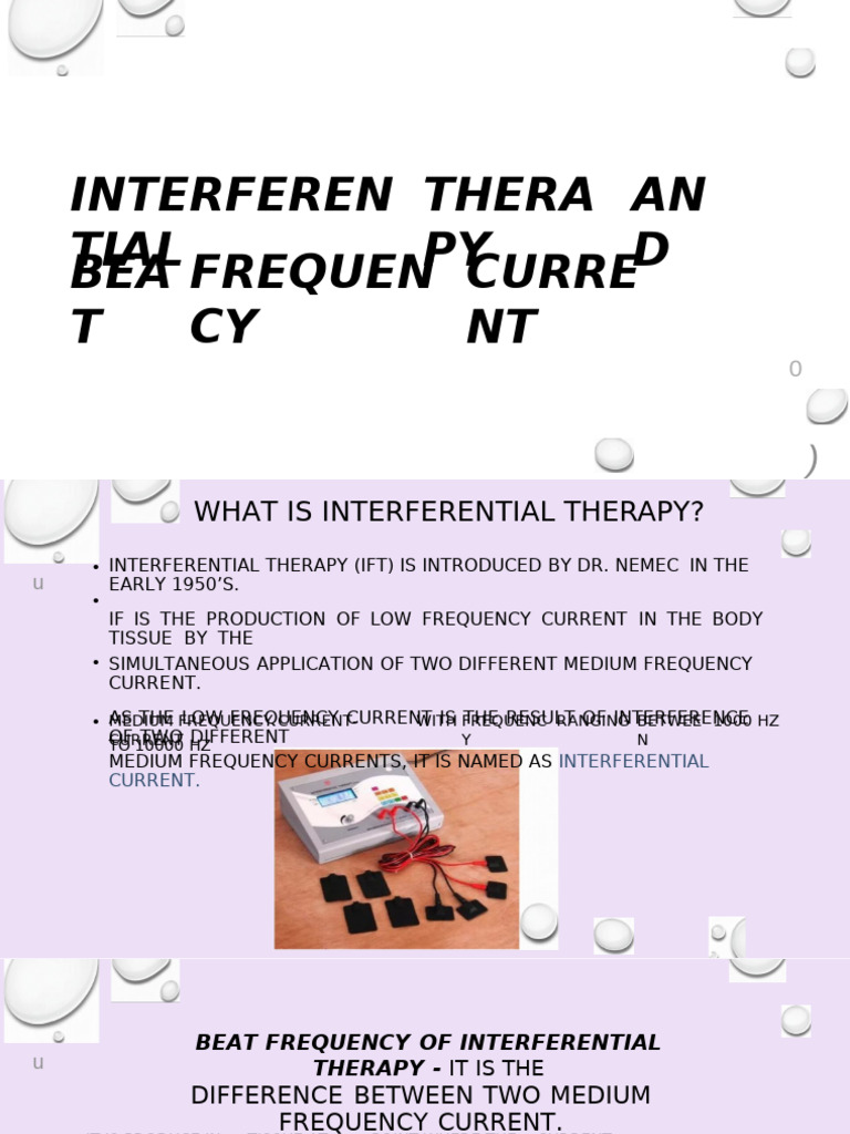 Interferential Therapy | PDF | Nervous System | Medical Specialties