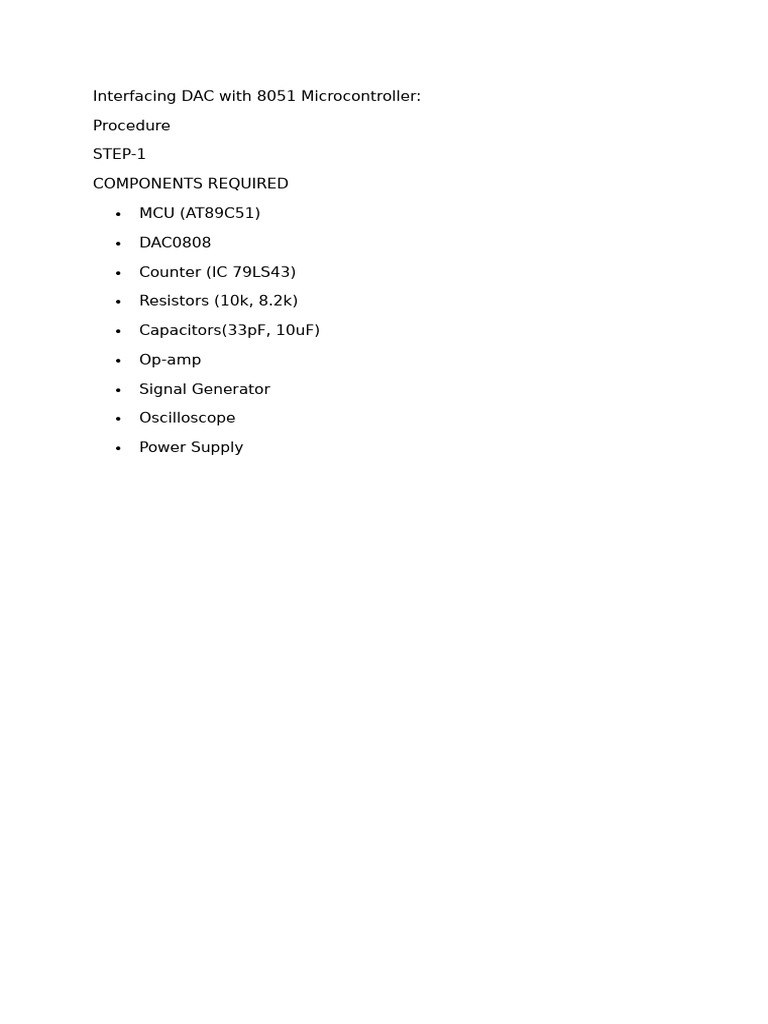 DAC Interfacing | PDF
