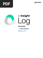 S-Insight Log Recorder User Manual | PDF | Password | Button (Computing)