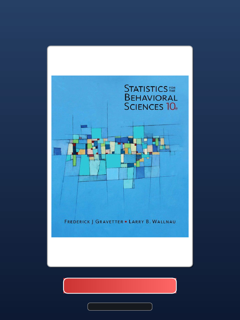 Complete Bundle Statistis For The Behavioral Sciencs 10th Edition HQ File | PDF | Multiple ...