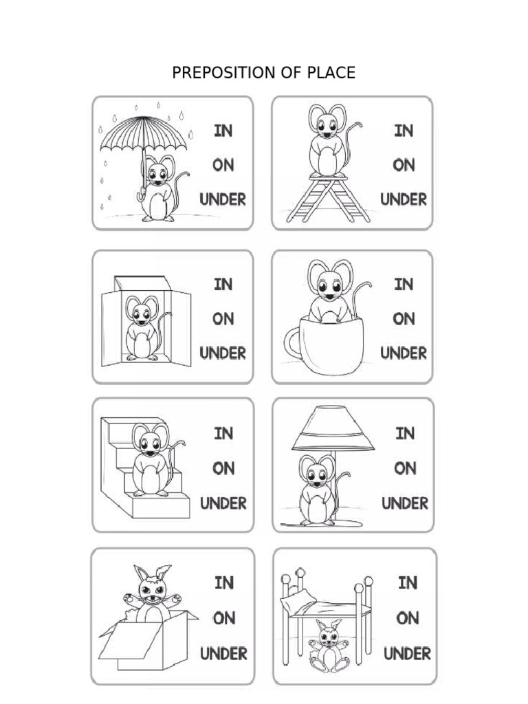 Preposition of Place Kelas 2 | PDF