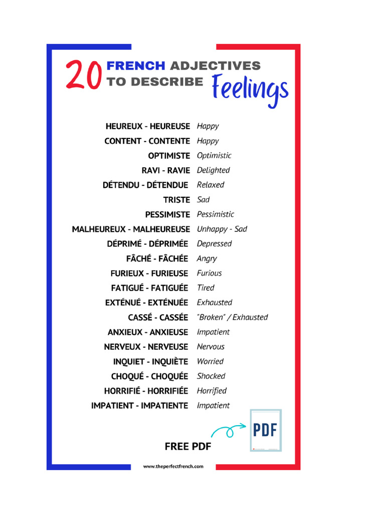 Adjectives 2 | PDF