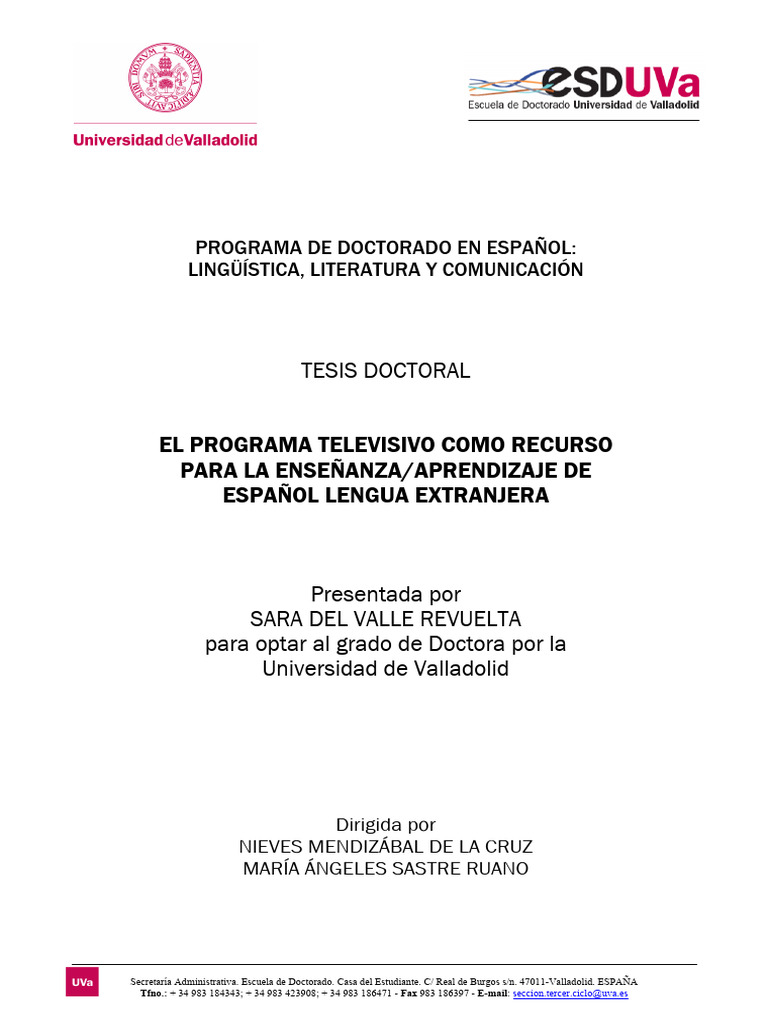 El Programa Televisivo Como Recurso | PDF | Segundo lenguaje | Enseñando