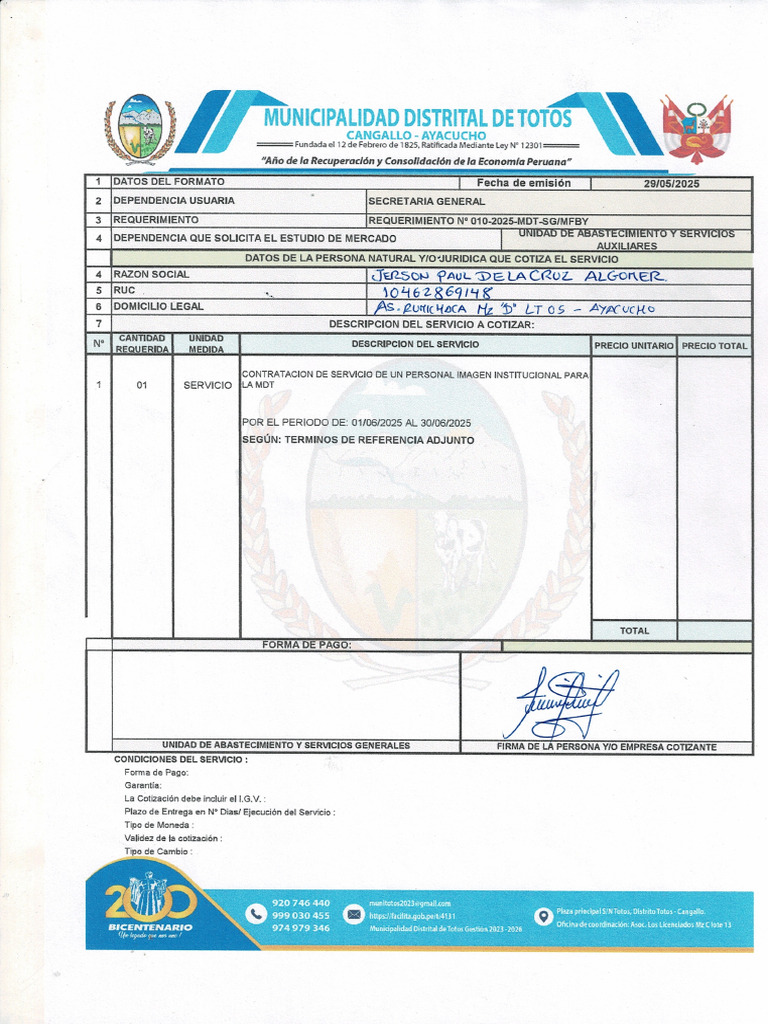 Jerson Cotizacion | PDF