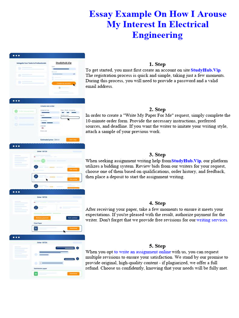 Essay Example On How I Arouse My Interest in Electrical Engineering ...