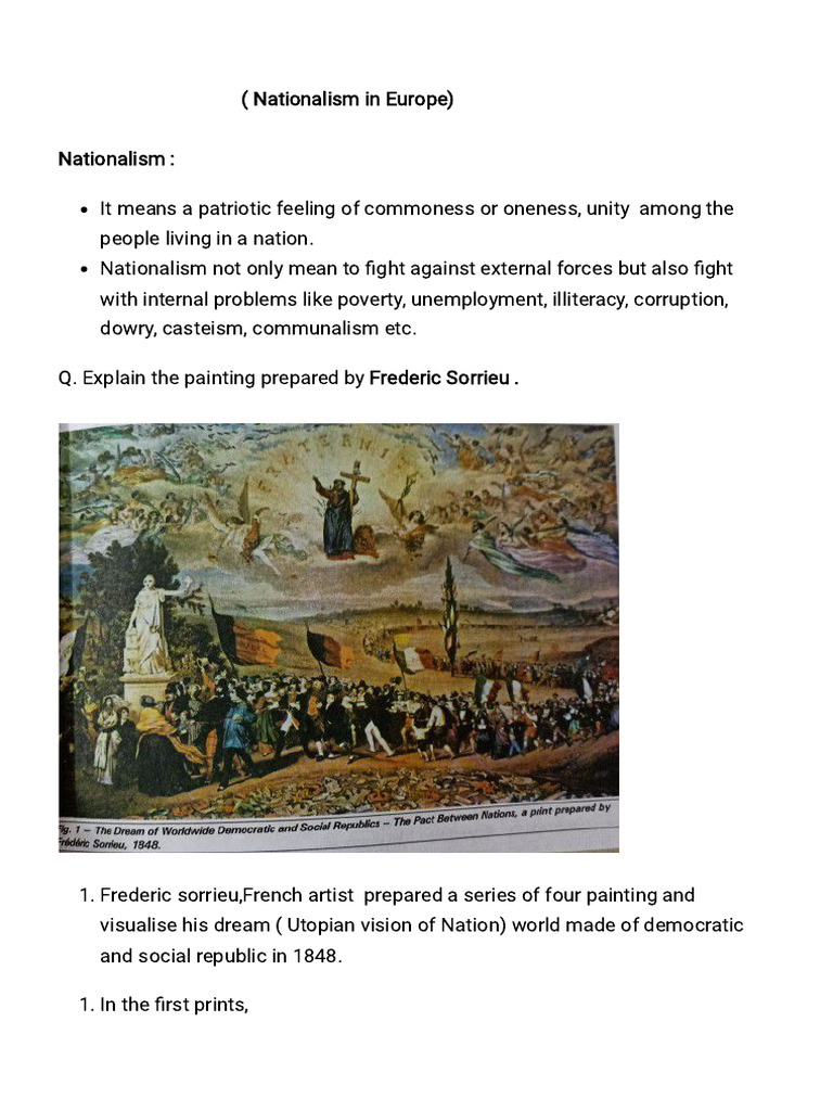 Class X History Ch-1 - Nationalism in Europe-1 | PDF | Balkans | Kingdom Of Prussia