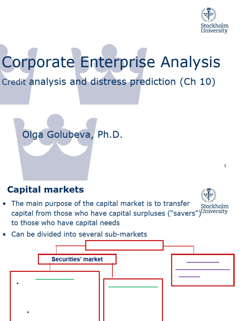 7 Företagsanalys. Credit Analysis and Distrsss Olga Golubeva 2 | PDF | Bond Credit Rating ...