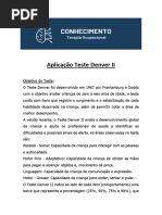 Manual do Teste Denver II | PDF | Roupas | Quociente de inteligência