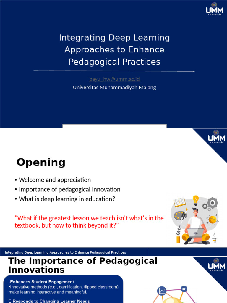 Enhancing Pedagogy with Deep Learning | PDF | Pedagogy | Learning