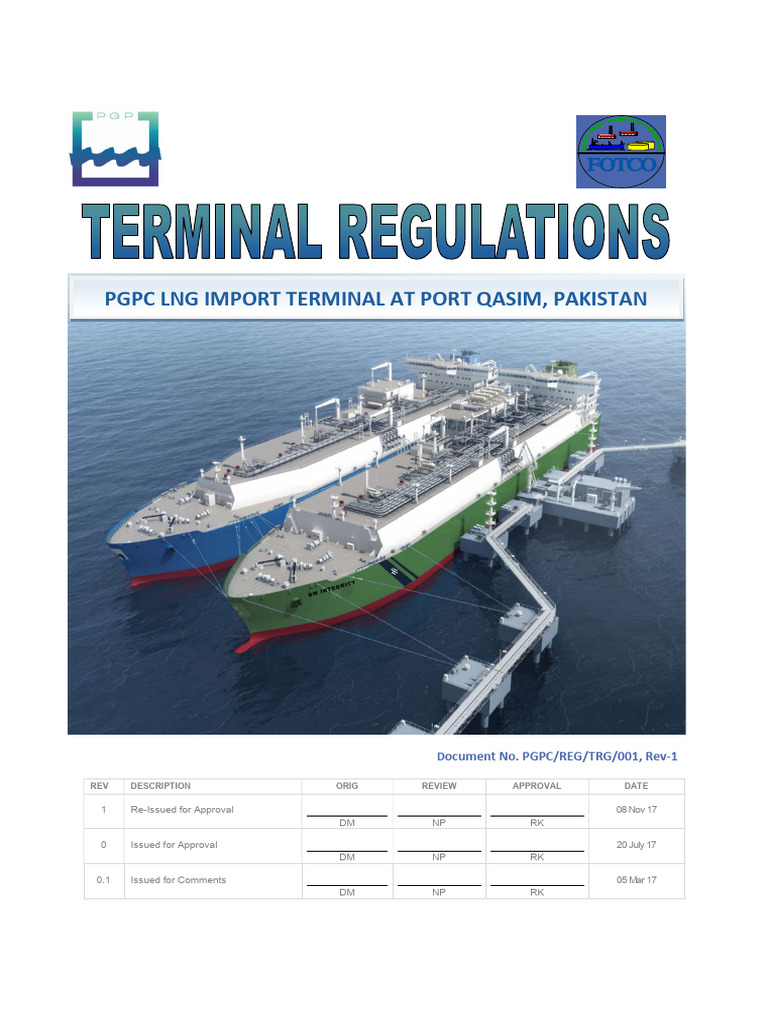 Terminal Regulations Rev 1 | PDF | Shipping