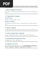 Integration Formula Sheet Class12 Teachoo | PDF | Mathematics ...