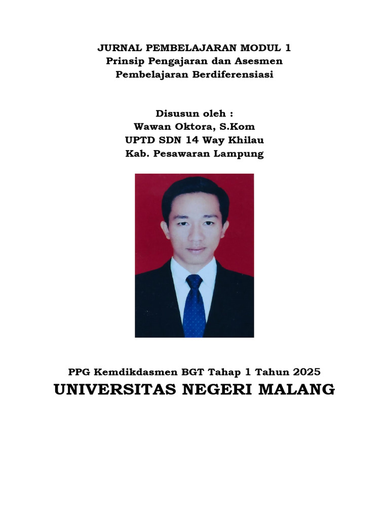 WAWAN OKTORA 2461104725 Pembelajaran Berdiferensiasi | PDF
