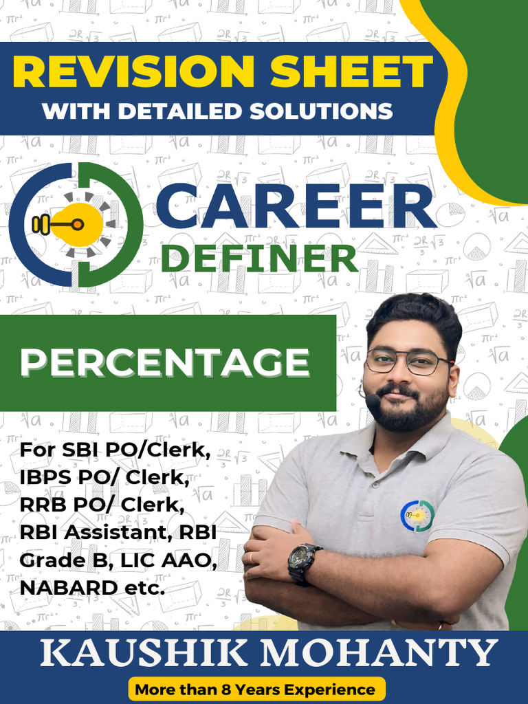 Percentage Revision Sheet PDF | PDF