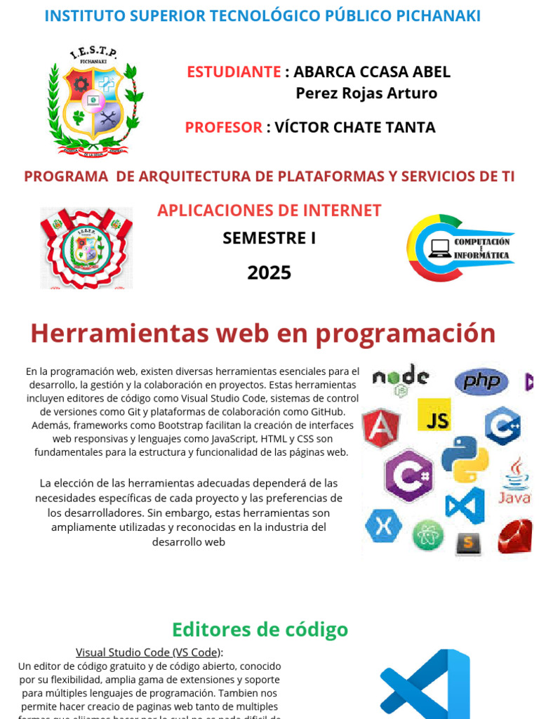 Herramientas Esenciales para Programación Web | PDF | Red mundial ...