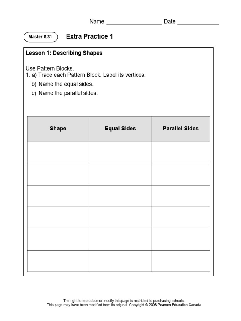 Shape and Quadrilateral Practice Worksheets | PDF | Rectangle ...