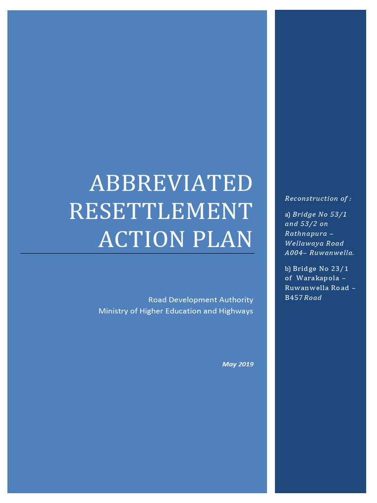 Resettlement Action Plan | PDF | Leasehold Estate | Climate Resilience