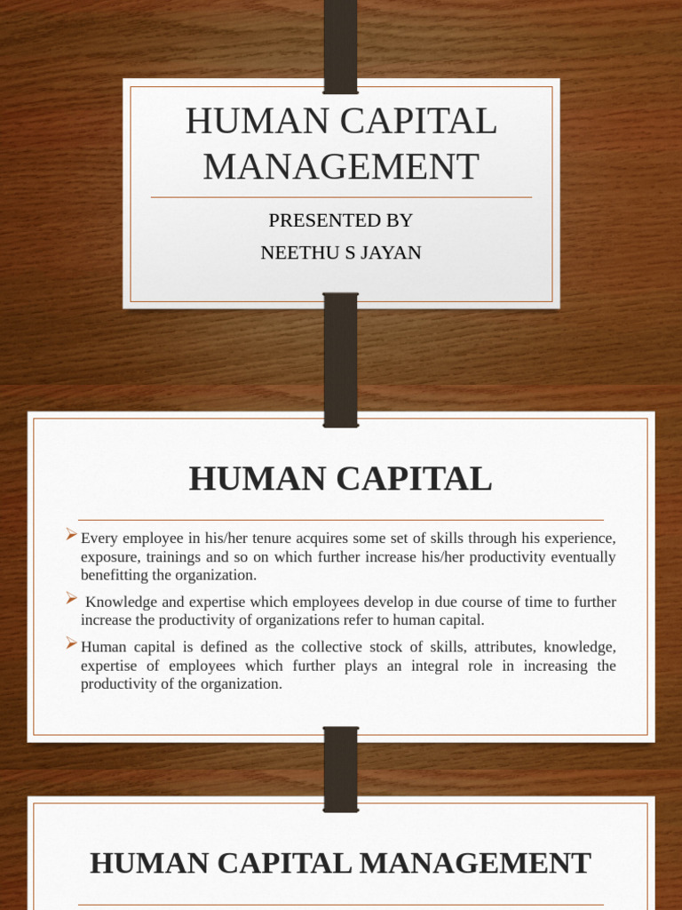 Human Capital Management Overview | PDF | Human Capital | Human ...
