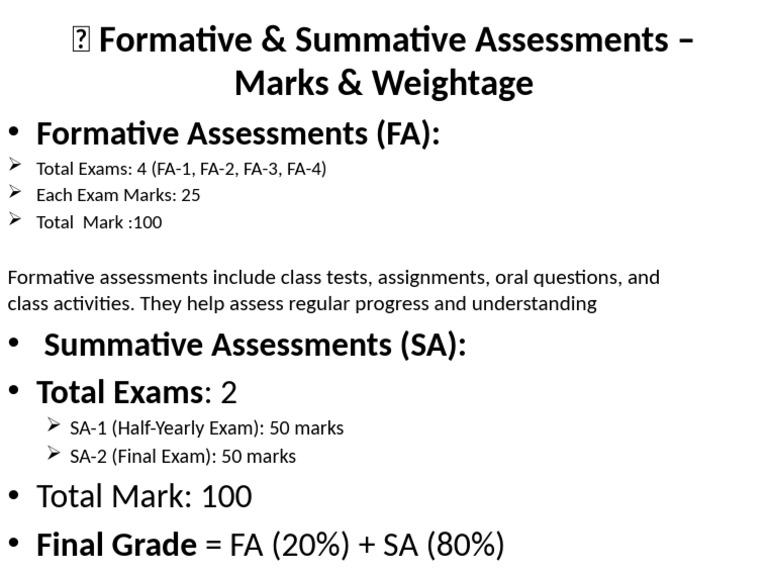 Formative Summative Assessments 1 | PDF